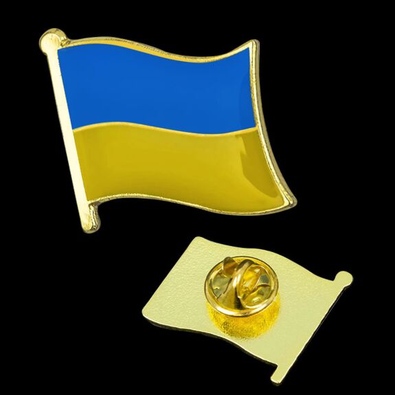 Buy Ukraine Flag Lapel Pins & Badges Available In Stock Today