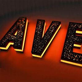 Metal Perforated 3D LED Signs - Sleek & Eye-Catching