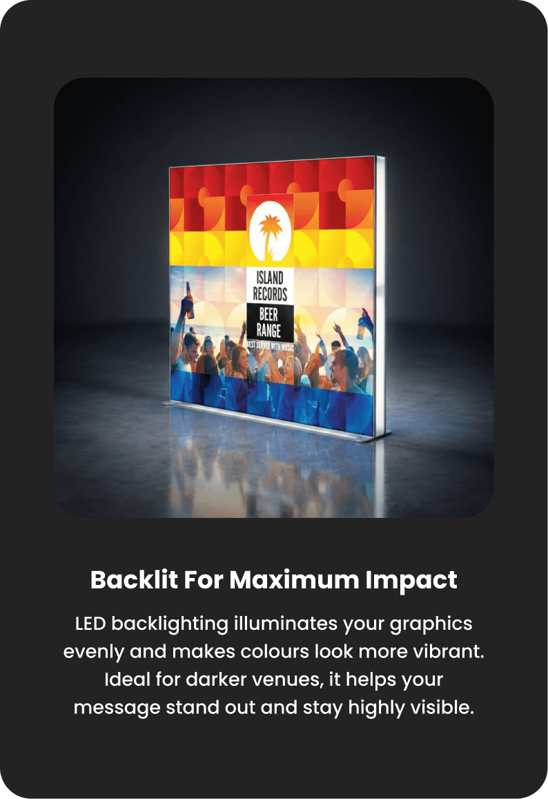 Custom Modular SEG Light Box Display | Backlit Expo Displays