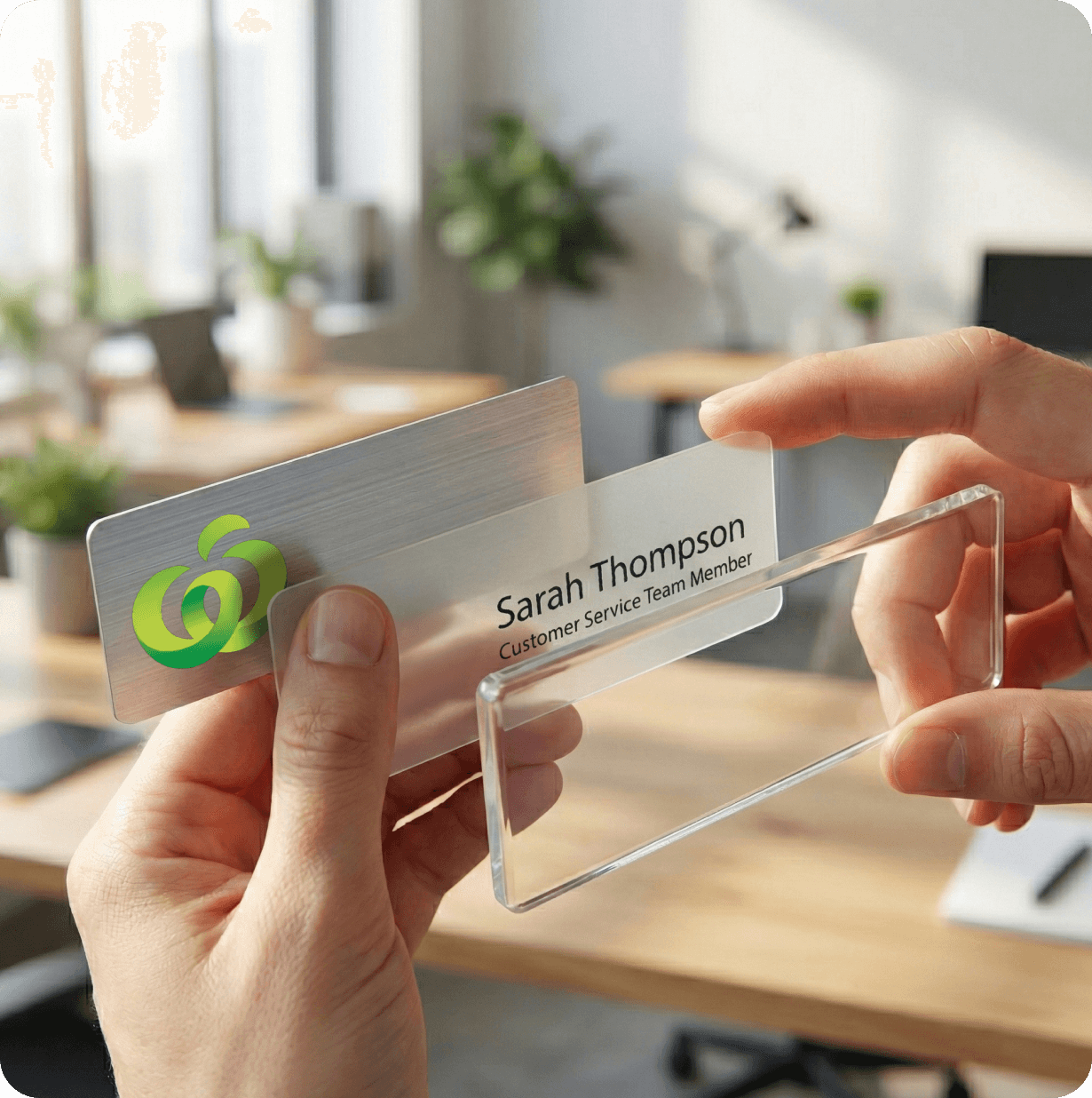 Reusable Name Badges | Custom Branded Staff Badges