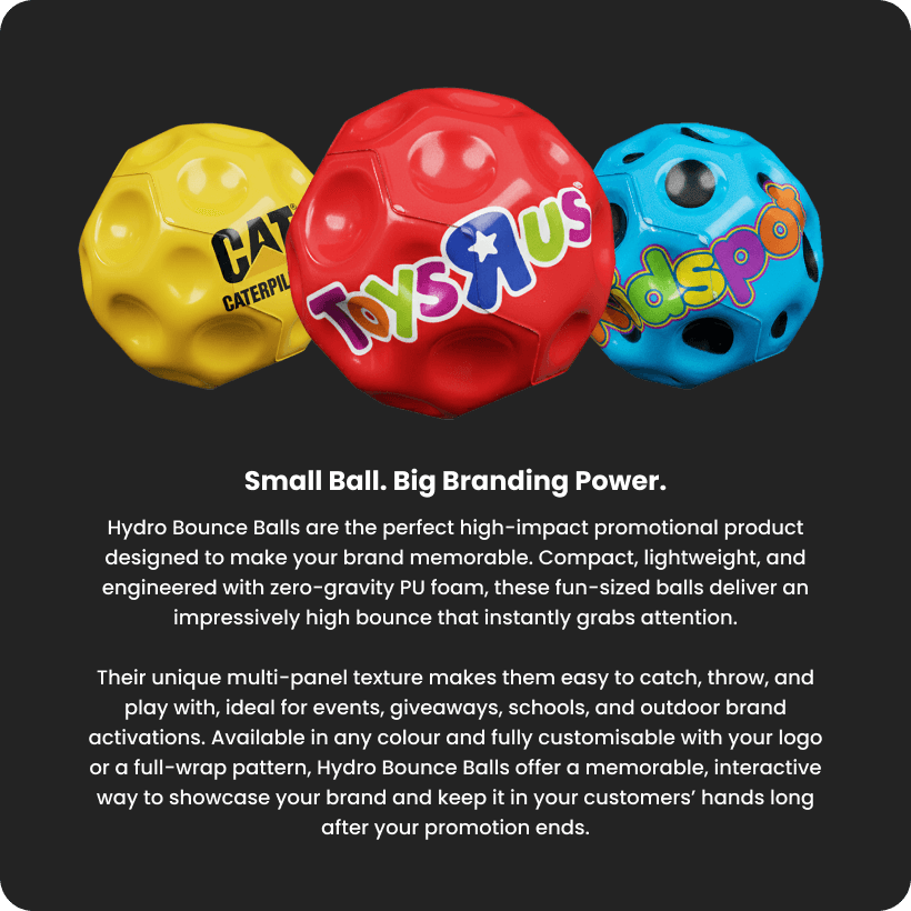 Custom Hydro Bounce Balls – Eye-Catching, High-Impact Promo Gifts